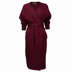NOLA Kimonodress Burgundy - Red