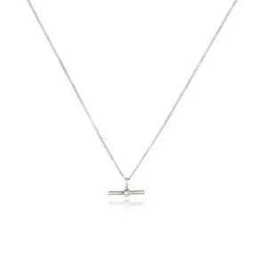 THE JEWELLERY STORE LONDON The Equilibrium Bar Charm Necklace In Sterling - Silver