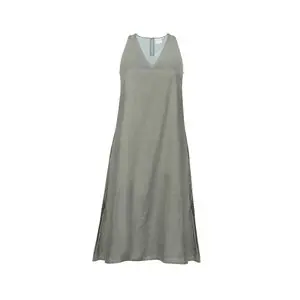 REISTOR Reading Tea Leaves Hemp Dress - Green