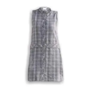 REISTOR The Cotton Tweed Shift Dress - Grey