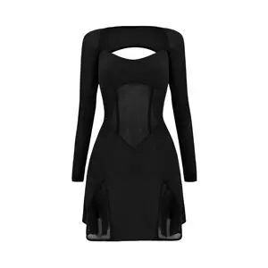 OW Serenity Corset Mini Dress - Black