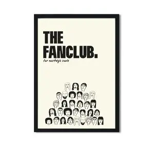 FANCLUB Neutrals The Charity Retro Giclée Art Print - White