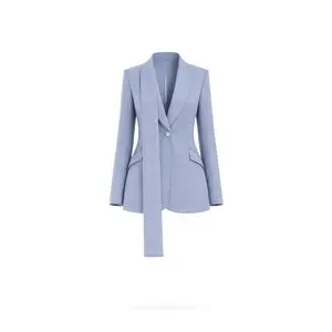LUMINA ELIGMA Shawl Suit Blazer Dark Gray - Grey