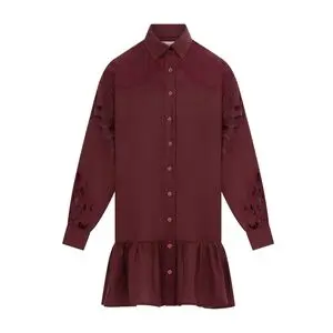 THISISU COLLECTION Stella Dress Burgundy - Red