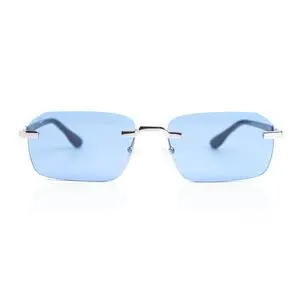 FAOS CONCEPT Mycenae In Metalic With Kyano Blue Lenses Silver