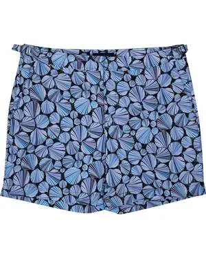 LORDS OF HARLECH Black / Blue Pool Shells Swim Short Black - Black/blue