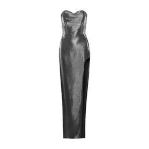 VESTIAIRE D'UN OISEAU LIBRE Metallic Dress - Silver