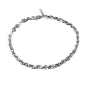 NASI SILVER Yardena Rope Chain Bracelet - Silver