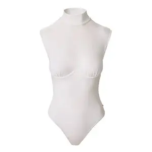 NISSA High-neck Bodysuit - White