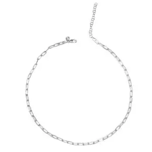 THE JEWELLERY STORE LONDON Paper Clip Chain Necklace In Sterling - Silver