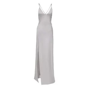 ANSE VICTORIN Elissa Silk Blend Maxi Slip Dress