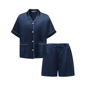 Not Just Pajama Timeless Collection Short Pajama Set Navy