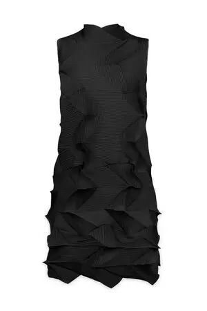 WILD COSMOS Amara Prismatic Pleats Dress