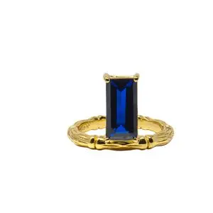 Nasi Silver Yellow Gold Rings For Women