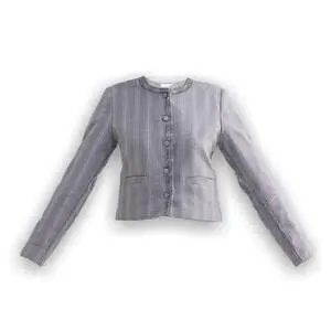 REISTOR Lady Jacket In Cotton Tweed - Grey