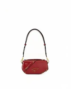 PIMPINICCHIO NEWYORK Dey Asymmetrical Shoulder Bag In Heritage - Red