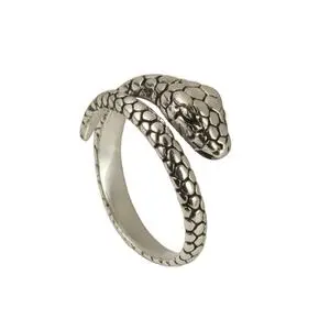 THE JEWELLERY STORE LONDON Adjustable Snake Ring In Sterling - Silver