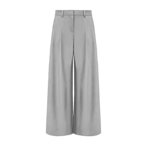MANDRAGORA Straight Leg Trousers Estra - Grey
