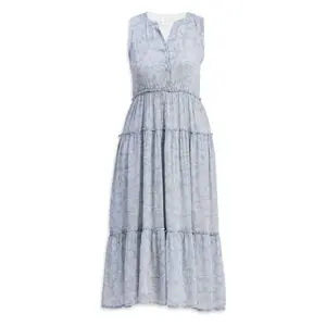REISTOR Perfect Resort Floral Maxi In Periwinkle