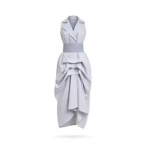 LUMINA ELIGMA The Tuxedo Dress Light & Dark Gray - Grey
