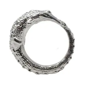 NASI SILVER Chunky Kroko Delios Crocodile Ring - Silver