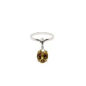 NASI SILVER Crystalis Dancer Ring- Citrine - Silver