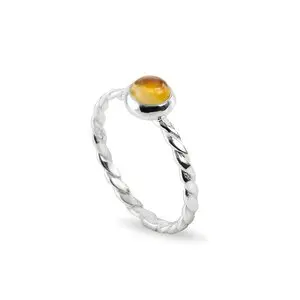 THE JEWELLERY STORE LONDON Sterling Citrine Ring - Silver