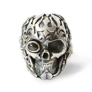 THE JEWELLERY STORE LONDON Silver / Black Mystic Earth Power Skull Ring With Black Star Or Star Diopside In Sterling Silver - Silver/black