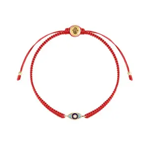 KARMA AND LUCK String Evil Eye Bracelet – Protection Lucky Charm Jewelry – Spiritual Essence - Red