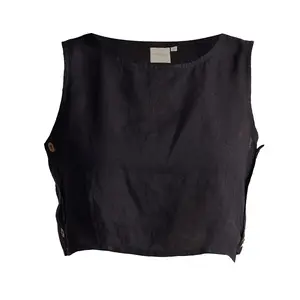 REISTOR Boxy Crop Top - Black