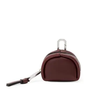 ALLSAINTS Leather Rosalie Airpods Case - Red