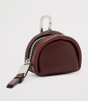 ALLSAINTS Leather Rosalie Airpods Case - Red