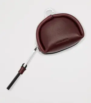 ALLSAINTS Leather Rosalie Airpods Case - Red