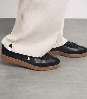 Polo Ralph Lauren Leather Bedford Sneakers - Black