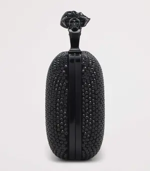 Alexander McQueen Embellished Crystal Knuckle Clutch Bag