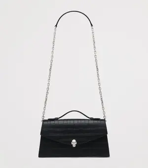 Alexander McQueen Leather Skull Top-handle Bag