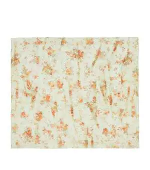 Alexander McQueen Silk Floral Skull Scarf - Green