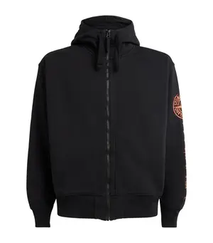 Stone Island Oversized Compass Zip-up Hoodie