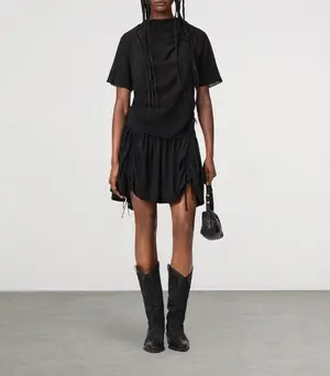ALLSAINTS Check Aria Mini Skirt