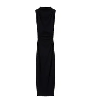 ALLSAINTS Stretch-cotton Katarina Maxi Dress - Black