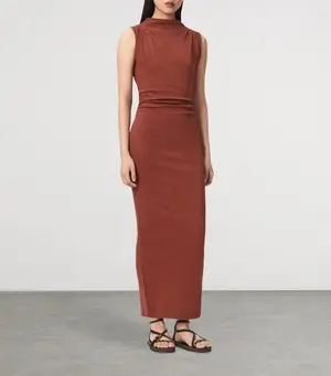 ALLSAINTS Katarina Stretch-cotton Maxi Dress - Brown