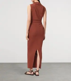 ALLSAINTS Katarina Stretch-cotton Maxi Dress - Brown