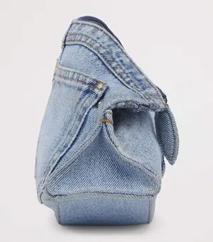 Alexander McQueen Denim Manta Pouch