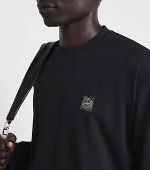 Stone Island Compass Slim Long-sleeve T-shirt - Black