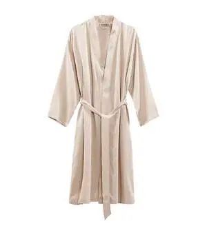 HAMAM Cotton Astra Jacquard Robe - Silver