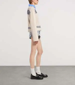 Balenciaga Distressed Denim Shorts