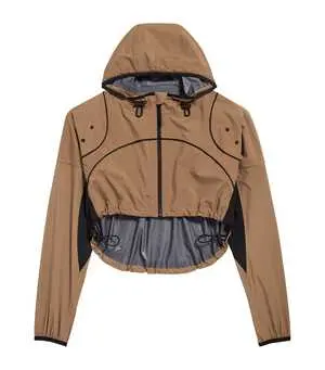 Balenciaga Technical Cropped Jacket - Brown