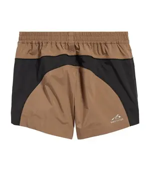 Balenciaga Taffeta Tracksuit Shorts - Brown