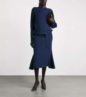 EDELINE LEE Jacquard Long-sleeve Top