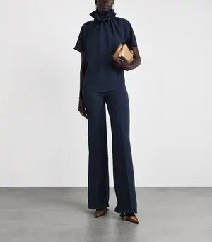 EDELINE LEE Pleated Averill Slim Trousers